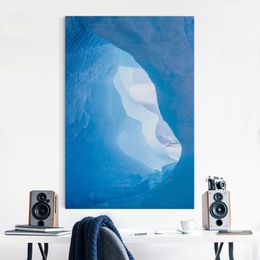 Bilderwelten Akustikbild | Wandbild schallabsorbierend - Antarktis Blaue Eish&ouml;hle