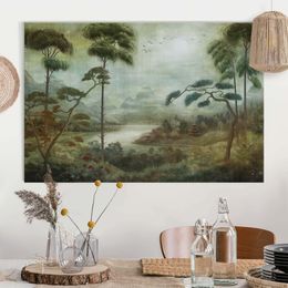 Bilderwelten Akustikbild | Wandbild schallabsorbierend - Die Pagoda am See
