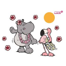 Bilderwelten Wandtattoo Tiere modern selbstklebend Wandaufkleber - NICI - Happy Summer - Wandsticker Kinderzimmer Baby M&auml;dchen Jungen