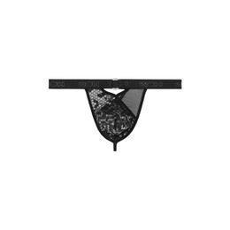 String WOH "String Pure Seduction String 1er Pack", Herren, Gr. L, schwarz, Obermaterial: 65% Polyamid PA. 27% Polyethylen PE. 8% Elasthan EL., Unterhosen String