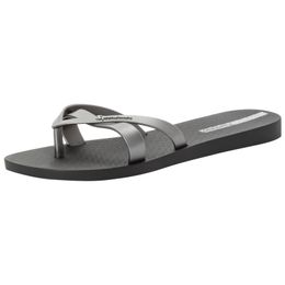 Zehentrenner Ipanema "Ipanema KIREI FEM", Damen, Gr. 39, schwarz (schwarz, silber), Synthetik, Schuhe Zehentrenner
