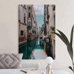 Bilderwelten Akustikbild | Wandbild schallabsorbierend - Ein Kanal in Venedig