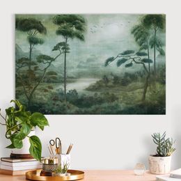 Bilderwelten Akustikbild | Wandbild schallabsorbierend - Die Pagoda am Jade See
