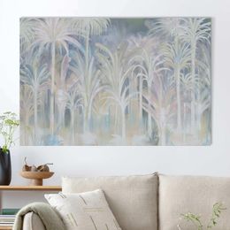 Bilderwelten Akustikbild | Wandbild schallabsorbierend - Regenwald in Pastell