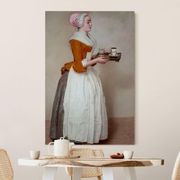 Bilderwelten Akustikbild | Wandbild schallabsorbierend - Jean Etienne Liotard - Das Schokoladenm&auml;dchen