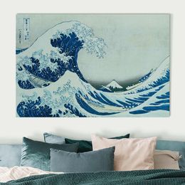 Bilderwelten Akustikbild | Wandbild schallabsorbierend - Katsushika Hokusai - Die grosse Welle von Kanagawa