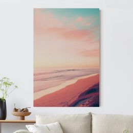 Bilderwelten Akustikbild | Wandbild schallabsorbierend - Pastell Horizont Kalifornien