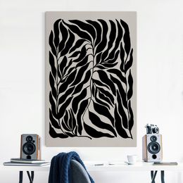 Bilderwelten Akustikbild | Wandbild schallabsorbierend - Matisse inspiriertes Blattwerk