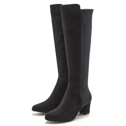 Lascana Stiefel 'Stiefelette, Langer Stiefel,' schwarz Gr. 35 f&uuml;r Damen