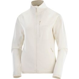 Salomon ESSENTIAL LIGHTWARM Fleecejacke Damen - Gr&ouml;&szlig;e L - wei&szlig;