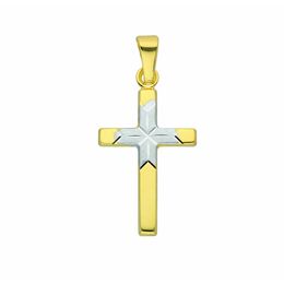 Adelia&acute;s Kettenanh&auml;nger ADELIA&acute;S "Kreuzanh&auml;nger 333 Gold ( 8K )", silber, Schmuckanh&auml;nger, Damen, Gold, Kettenanh&auml;nger, Goldanh&auml;nger Kreuz