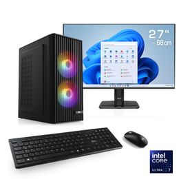 CSL Gaming-PC-Komplettsystem "Spectrum V25258W", Energieeffizienz: E (A-G), schwarz, Microsoft Windows 11 Home (64 Bit), 32 GB RAM 1.000 GB SSD, Computer_Komplettsysteme