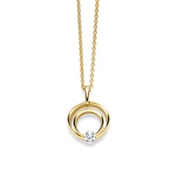 Adelia&acute;s Kettenanh&auml;nger ADELIA&acute;S "Anh&auml;nger aus 333 Gelbgold", gold, Schmuckanh&auml;nger, Damen, Gold, Kettenanh&auml;nger, mit Zirkonia