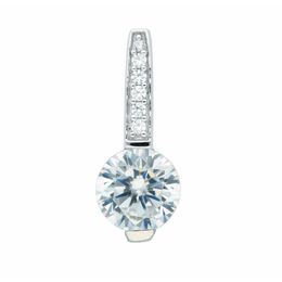 Adelia&acute;s Kettenanh&auml;nger ADELIA&acute;S "Anh&auml;nger 333 Wei&szlig;gold ( 8K ) mit Zirkonia", silber, Schmuckanh&auml;nger, Damen, mit Zirkonia, Gold, Kettenanh&auml;nger, Goldanh&auml;nger