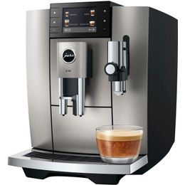 Jura Kaffeevollautomat "15712 E8 Midnight Silver (ED)", midnight silber, B:27cm H:34,8cm T:44,6cm, Kaffeevollautomaten, Kaffeevollautomat