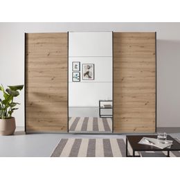 Schwebet&uuml;renschrank Rauch "Kleiderschrank Schrank Garderobe Ankleide TOPSELLER OTELI", braun (eiche artisan), B:271cm H:210cm T:62cm, Holzwerkstoff, Schr&auml;nke, Schwebet&uuml;renschrank, Breiten 203/271/315/360 cm H&ouml;hen 210/229 cm MADE IN GERMANY