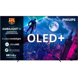 Philips OLED-Fernseher "77OLED950/12", Energieeffizienz: G (A-G), schwarz, 77 &Prime;, Fernseher, Ambilight, P5 AI, Dolby Vision & Atmos, Google TV, High-End Gaming