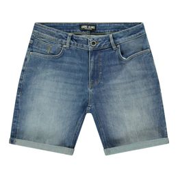 Jeansshorts Cars Jeans "DAWSON Denim Short", Herren, Gr. M, N-Gr, stone used, Denim/Jeans, Obermaterial: 79% Baumwolle, 20% Polyester, 1% Elasthan, Abriebeffekte, Basic kurz, Jeans Jeansshorts
