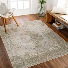 Teppich LIVABLISS "OIDA", beige (natur), B:160cm H:5,08mm L:213cm, Kunstfaser, Teppiche, Teppich, Maschinenwaschbarer Teppich &ndash; pflegeleicht im Alltag