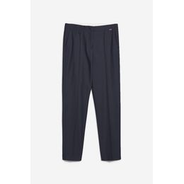 Anzughose Cinque "CIHAMELIN", Damen, Gr. 42, N-Gr, blau (dunkelblau), Web, Obermaterial: 53% Polyamid, 43% Schurwolle, 4% Elasthan, unifarben, schmal kn&ouml;chellang, Hosen Anzughose, Mit Markenlabelpl&auml;ttchen