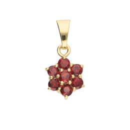 Adelia&acute;s Kettenanh&auml;nger ADELIA&acute;S "Anh&auml;nger 333 Gold ( 8K ) mit Granat", gold, Schmuckanh&auml;nger, Damen, Gold, Kettenanh&auml;nger, Goldanh&auml;nger