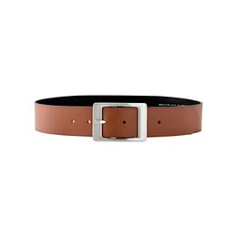 Lederg&uuml;rtel bonprix, Damen, Gr. 90, braun, Leder, G&uuml;rtel Lederg&uuml;rtel, aus B&uuml;ffelleder, bequeme Passform, unifarbenes Design, Casual Stil
