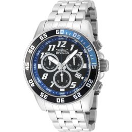 Invicta Pro Diver 20478 Herrenuhr - Quarzwerk - Edelstahl mit schwarzem Zifferblatt - 50 mm