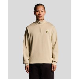 Lyle & Scott Lyle & Scott Baumwoll Loopback 1/4 Zip Sweatshirt - Grau