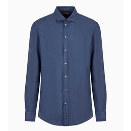 Emporio Armani - Hemd f&uuml;r Herren, Baumwolle (Blau)