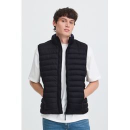 Steppweste Blend "BHRomsey", Herren, Gr. S, schwarz, 100% Nylon, unifarben, regular fit normal, Westen Steppweste, Steppweste mit Stehkragen