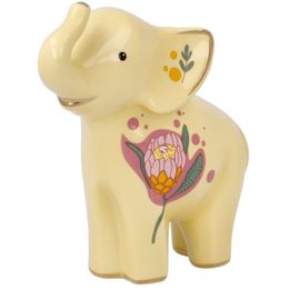 Dekofigur Goebel "Elephant", gelb, B:5,5cm H:11cm, Porzellan, Dekofiguren, Porzellan, Figur - Jotto, Sammelfigur