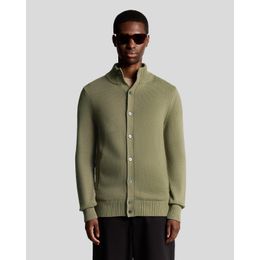 Lyle & Scott Lyle & Scott Strickjacke aus Wollmischung - Gr&uuml;n