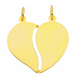 Adelia&acute;s Puzzleanh&auml;nger ADELIA&acute;S "Partneranh&auml;nger 333 Gold ( 8K )", gold, Schmuckanh&auml;nger, Damen, Gold, Goldanh&auml;nger Partneranh&auml;nger