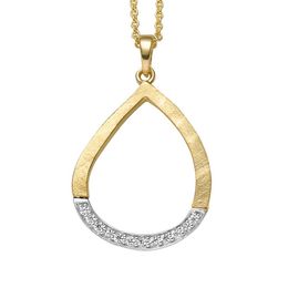 Adelia&acute;s Kettenanh&auml;nger ADELIA&acute;S "Anh&auml;nger aus 333 Gelbgold", gold, Schmuckanh&auml;nger, Damen, Gold, Kettenanh&auml;nger, mit Zirkonia