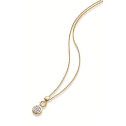 Adelia&acute;s Kettenanh&auml;nger ADELIA&acute;S "Anh&auml;nger aus 925 Silber vergoldet", gold, Schmuckanh&auml;nger, Damen, Silber 925 (Sterlingsilber), Kettenanh&auml;nger, mit Zirkonia