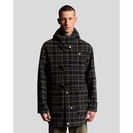 Lyle & Scott Lyle & Scott Modularer Tartan-Dufflecoat - Schwarz
