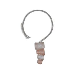 Steuer Modeschmuck Anh&auml;nger mit Kette Moderner Metallanh&auml;nger an Longkette