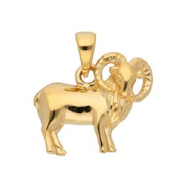 Adelia&acute;s Kettenanh&auml;nger ADELIA&acute;S "585 Gold Sternzeichen Anh&auml;nger Widder", gold, Schmuckanh&auml;nger, Damen, Widder, Gold, Kettenanh&auml;nger, Goldschmuck f&uuml;r Damen & Herren