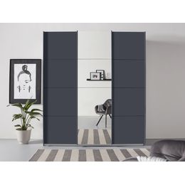 Schwebet&uuml;renschrank Rauch "Kleiderschrank Schrank Garderobe Ankleide TOPSELLER OTELI", grau (graumetallic), B:203cm H:229cm T:62cm, Holzwerkstoff, Schr&auml;nke, Schwebet&uuml;renschrank, Breiten 203/271/315/360 cm H&ouml;hen 210/229 cm MADE IN GERMANY