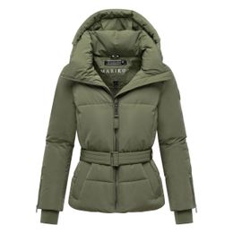 Marikoo Damen Steppjacke Aleyna mit Tailleng&uuml;rtel & Magnetverschl&uuml;ssen