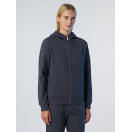 North Sails Kapuzenpullover mit durchgehendem Rei&szlig;verschluss Mit tonalem Logo