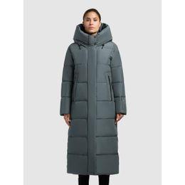 Steppmantel Khujo "SOULANI5 MATT", Damen, Gr. S (36), foam gr&uuml;n, Steppware, Obermaterial: 100% Polyester. Futter: 100% Nylon. Wattierung: 100% Polyester, unifarben, wadenlang, elastischer Bund, M&auml;ntel Steppmantel
