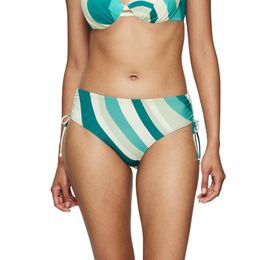 Bikini-Hose Triumph "Summer Mix & Match Midi 02 pt", Damen, Gr. 38, N-Gr, blau (blau, light combination), Microfaser, Obermaterial: 84% Polyamid, 16% Elasthan, Badehosen Bikini-Hose, verstellbare seitliche Schn&uuml;rung