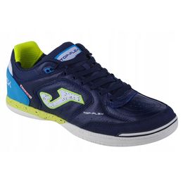 Joma - Herren/Damen Unisex Hallenfu&szlig;ballschuhe "Top Flex 2303", Leder (Dunkles Marineblau)