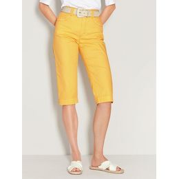 Peter Hahn - Capri-Hose, gelb, Gr. 52 / XXL - Baumwolle