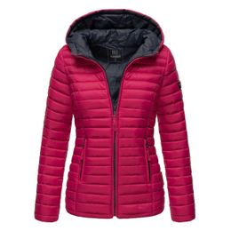 Marikoo Damen Steppjacke &ndash; Asraa, leicht mit Kapuze & Kontrastfutter