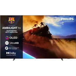 Philips OLED-Fernseher "65OLED760/12", Energieeffizienz: F (A-G), schwarz, 65 &Prime;, Fernseher, Ambilight, P5 AI Bildoptimierung, Dolby Vision, Gaming, Alexa, Topseller