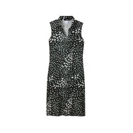 Madeleine Mode Sommerkleid MADELEINE "Kleid &Auml;rmelloses Sommerkleid mit V-Ausschnitt", Damen, Gr. 40, N-Gr, schwarz (schwarz, multicolor), Obermaterial: 92% Polyester PES. 8% Elasthan EL., Modern, normal, Kleider Sommerkleid