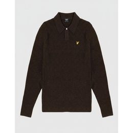 Lyle & Scott Lyle & Scott Rugby-Pullover aus Lammwollmischung &ndash; Braun