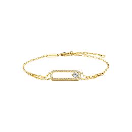 JULIE JULSEN Armband 925/- Sterling Silber vergoldet 41 Zirkonia